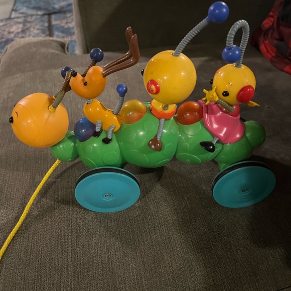 Disney | Toys | Disney Rolie Polie Olie Pull N Wobble Lights Sounds Caterpillar Toy Vintage ...